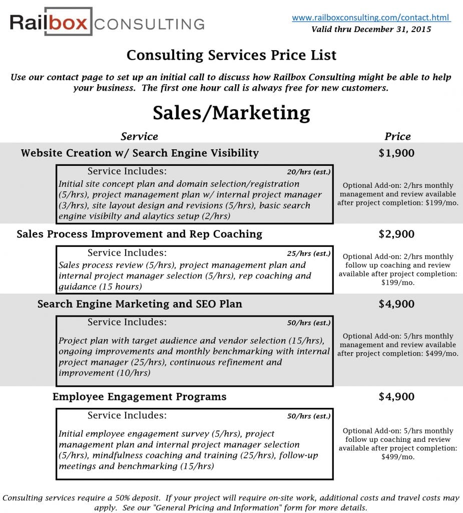 Railbox-Consulting-Sales-and-Marketing-Price-List - Railbox Consulting